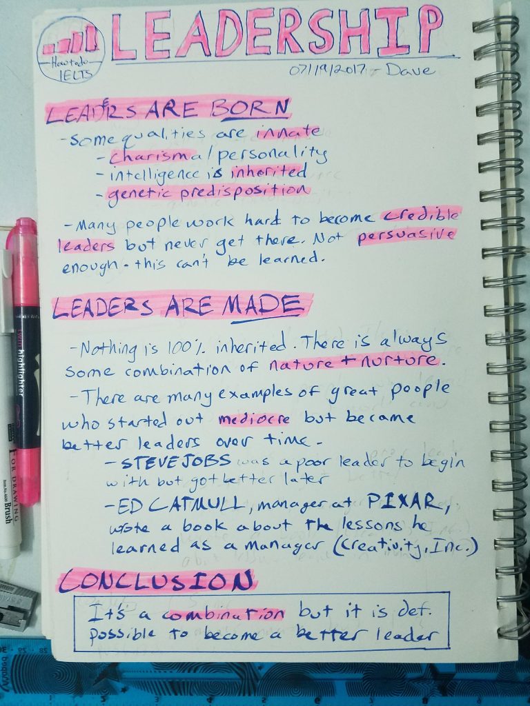 IELTS Writing Task 2 Sample Answer: Leadership | How to do IELTS