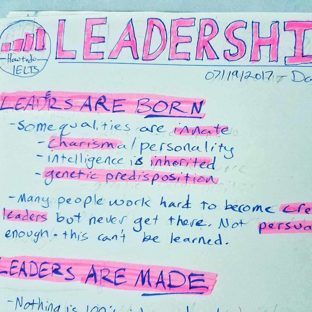 IELTS Writing Task 2 Sample Answer: Leadership | How to do IELTS